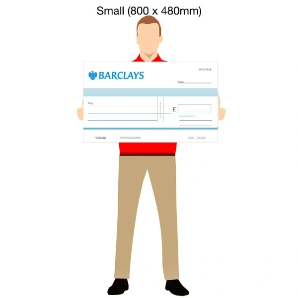 Oversized Promotional Bank Cheques | Bracknell Print Room Limited